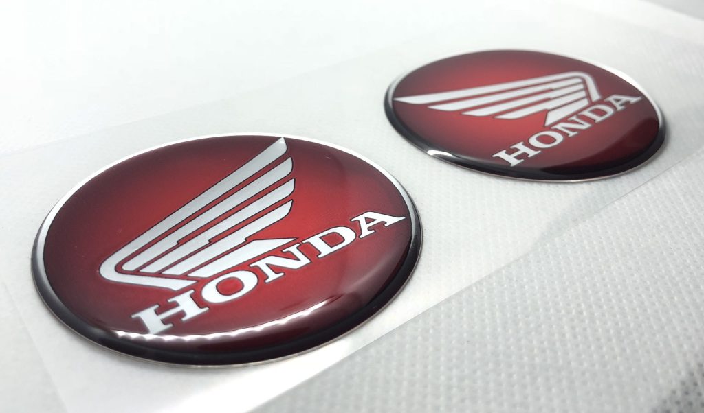High Quality 3D Honda Wings Logo Sticker