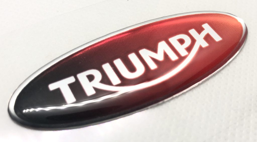 3D Triumph logo sticker - 3D Logo Stickers