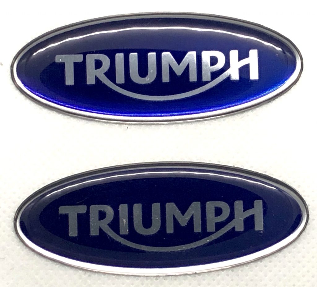 3D Triumph logo sticker - 3D Logo Stickers