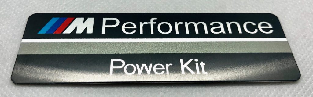 3D BMW M Performance Logo Sticker Chrome