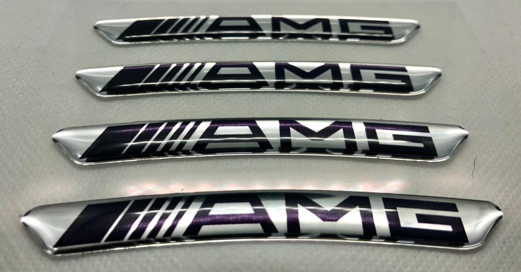 High Quality AMG Logo Sticker for 19" Rims