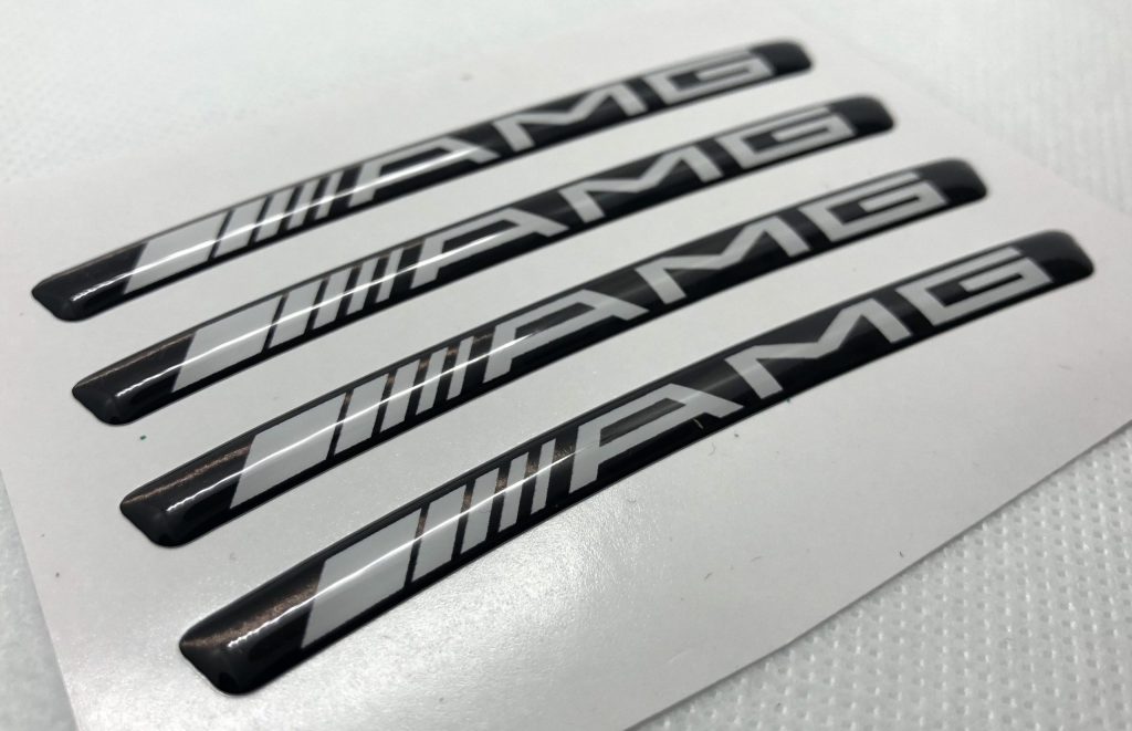 AMG Performance Rims 3D Domed Gel Stickers | 20"-22" Wheel Decals ...