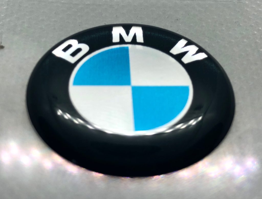 3D BMW Logo Sticker Chrome
