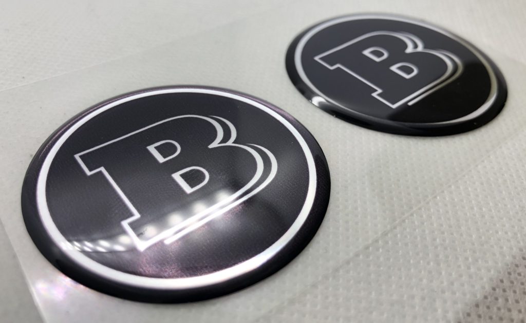 Brabus 3D Round Sticker - Domed Gel Emblem for Mercedes-Benz ...