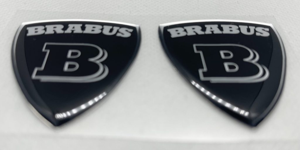 Brabus Shield 3D Sticker - Domed Gel Emblem for Mercedes-Benz ...