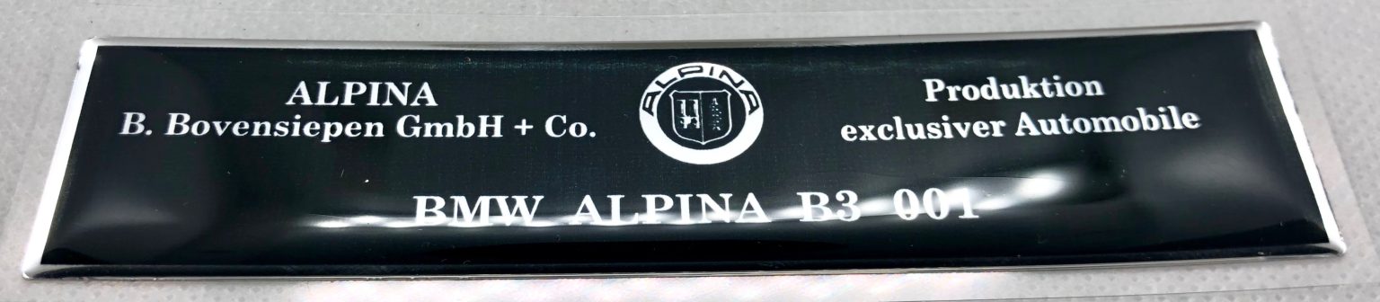Quality 3D BMW Alpina Interior Logo Sticker | 3D Stickers